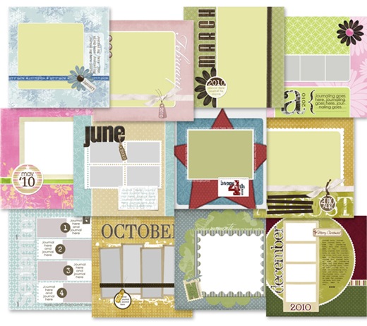 2010 Digital Scrapbooking Calendar Template - Confessions of a Homeschooler